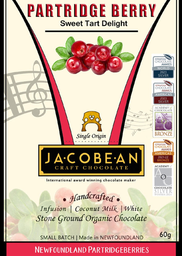 Partridgeberry White Chocolate Bar - Hillhead House