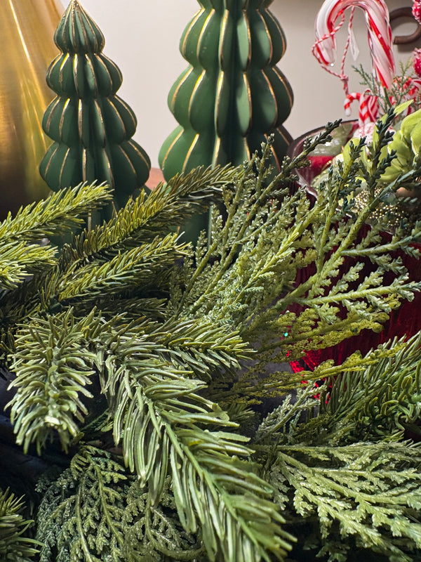 72" Fresh Touch Spruce & Cedar Garland - Hillhead House