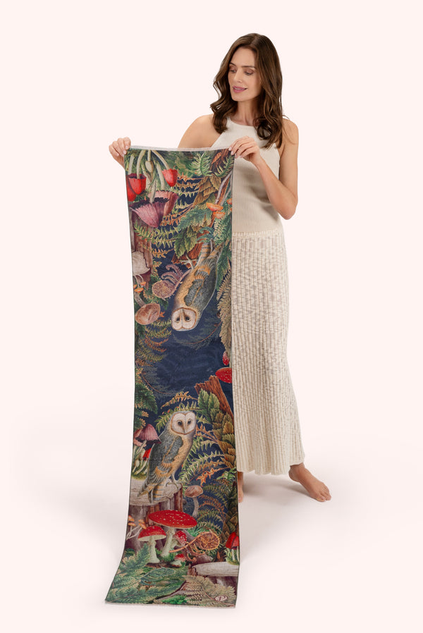 Lux Scarf - Wild Woodland Owl - Hillhead House