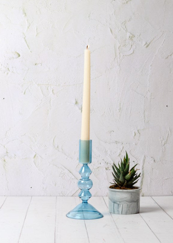 Carina Candle Stick Light Blue - Hillhead House