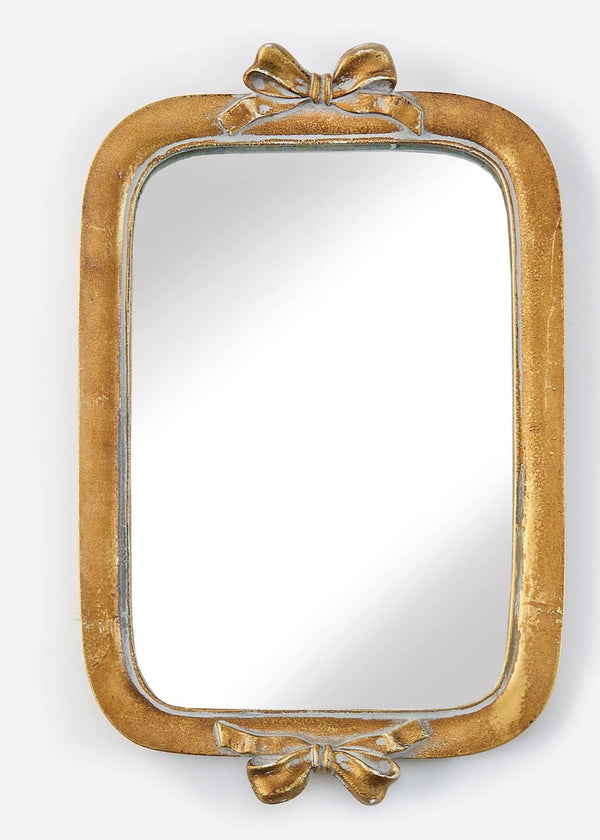 Gold Antique Mirrors with Bow Accents - Hillhead House