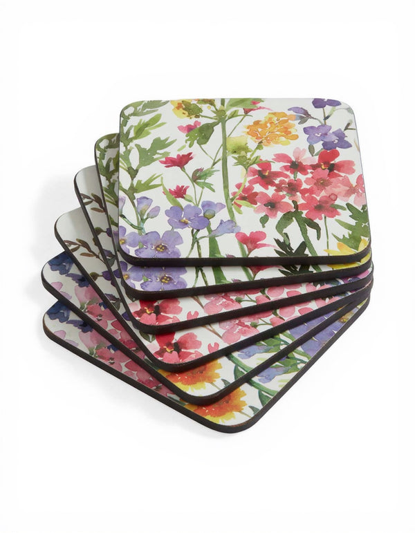 Wildflowers Pimpernel Coasters - Set of 6 - Hillhead House
